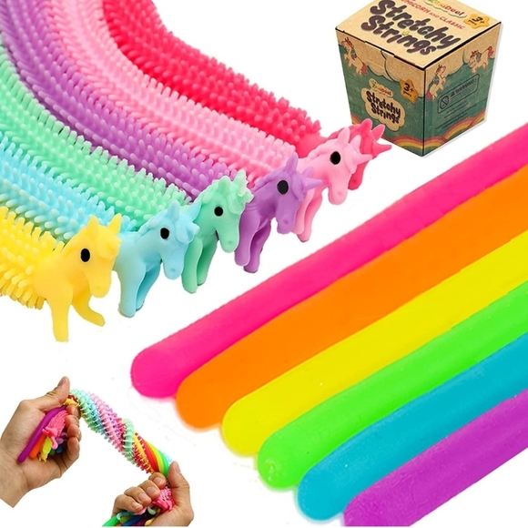 Toys | Noodles Calming Textured Stretchy Strings Sensory Toys | Poshmark